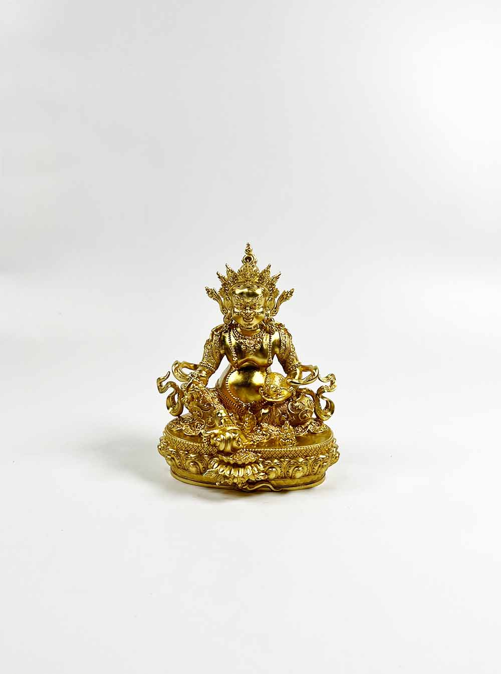 Gold-plated Yellow Zambala Statue 10cm – Ren Ting Online