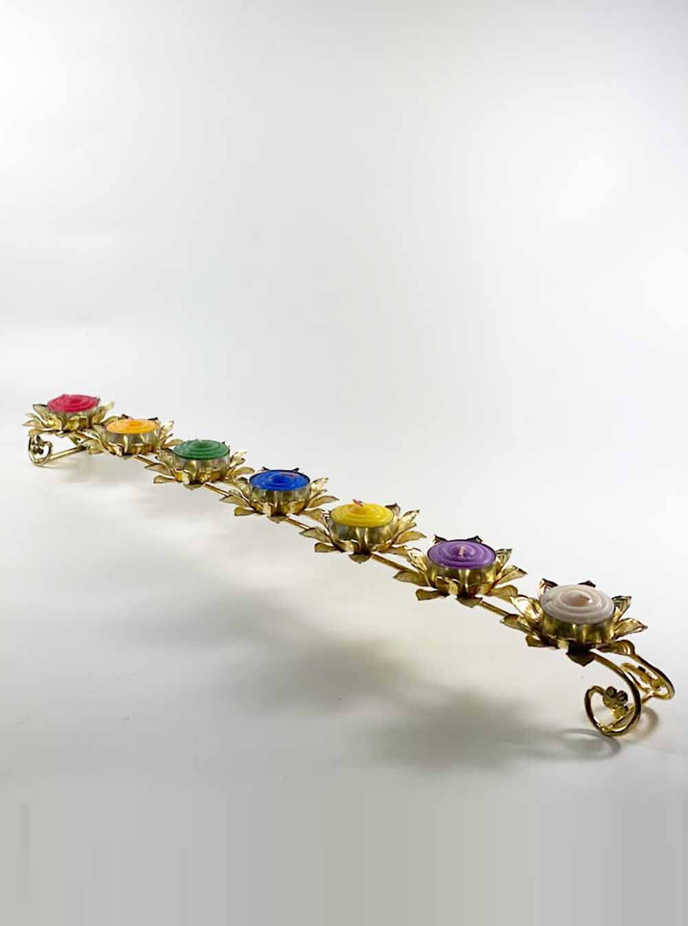 Lotus Seven Candles Holder Stand in Gold – Ren Ting Online